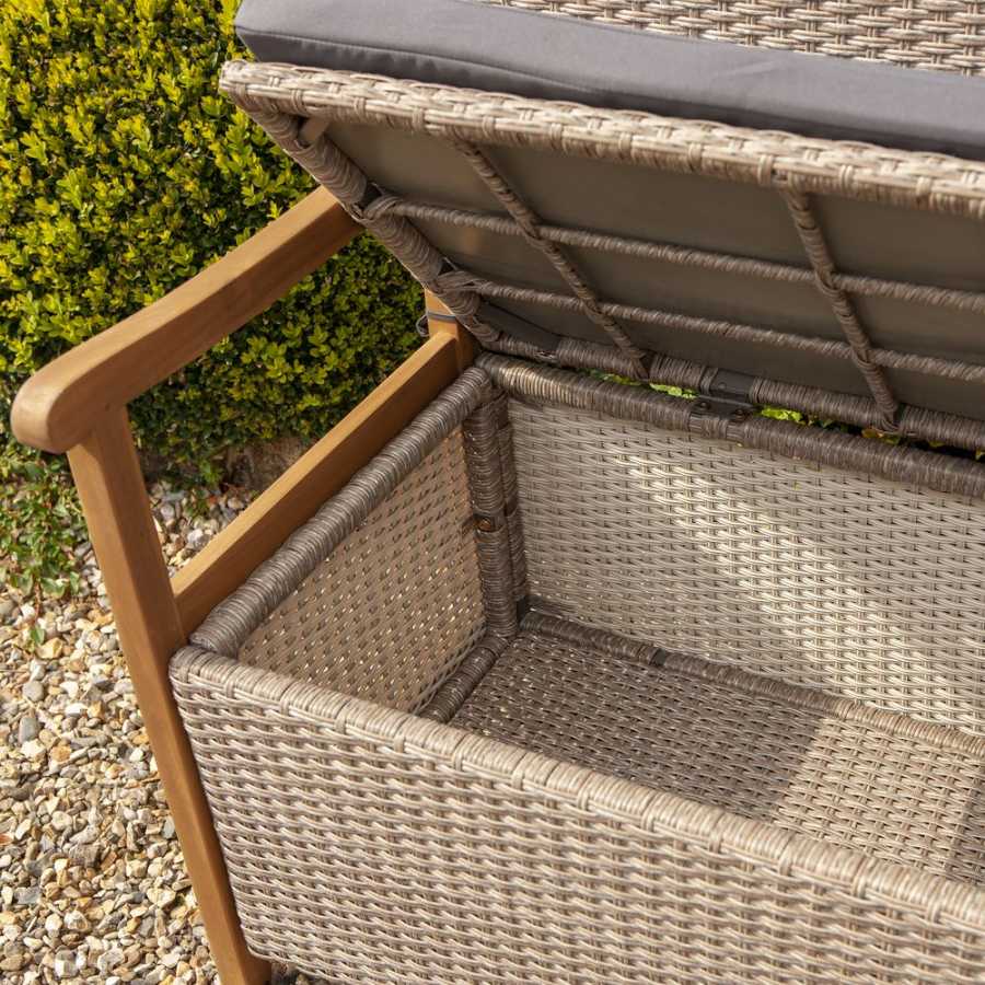 Rowlinson alderley rattan storage bench store